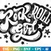Rock N Roll Girl SVG Rock Chick Svg Hand Drawn Svg Print Decal Cut ...
