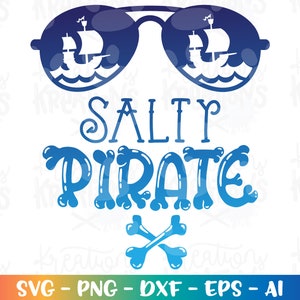Pirate Life SVG Pirate Sunglasses SVG Cute Pirate Shirt Design Cut ...