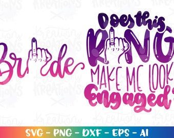 Does This Ring Make Me Look Engaged Finger Svg - Etsy