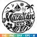 Mazatlan Beach Svg Mexico Summer Beach Emblem Svg Hand Drawn Print ...