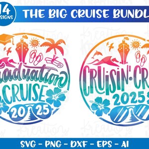 The Big CRUISE SHIP BUNDLE Svg Cruisin' Cruise Shirt Print Color Decal ...