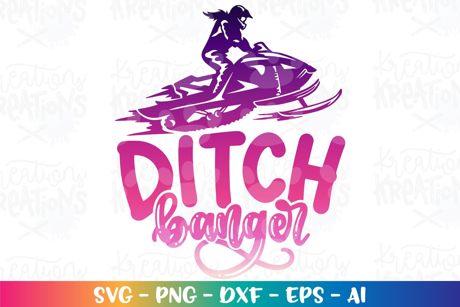 Snow Chick Svg Clipart Snow Mobile Girl Winter Svg Snowmobile Christmas ...