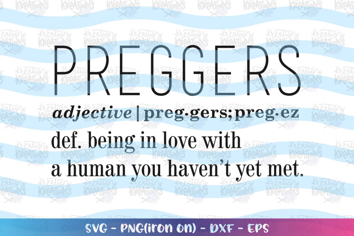 Preggers Svg Pregnant Mom Shirt SVG Dictionary Svg Cut - Etsy