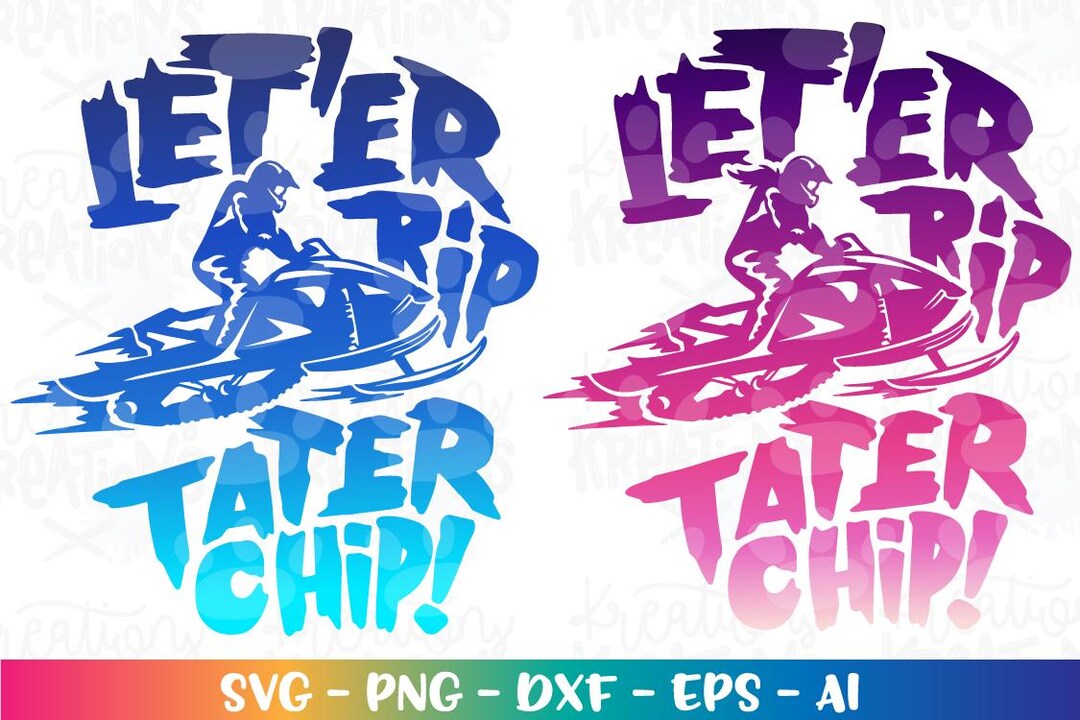 Snowmobile SVG Clipart Snow Mobile Girl Boy Winter SVG Christmas Let Er ...
