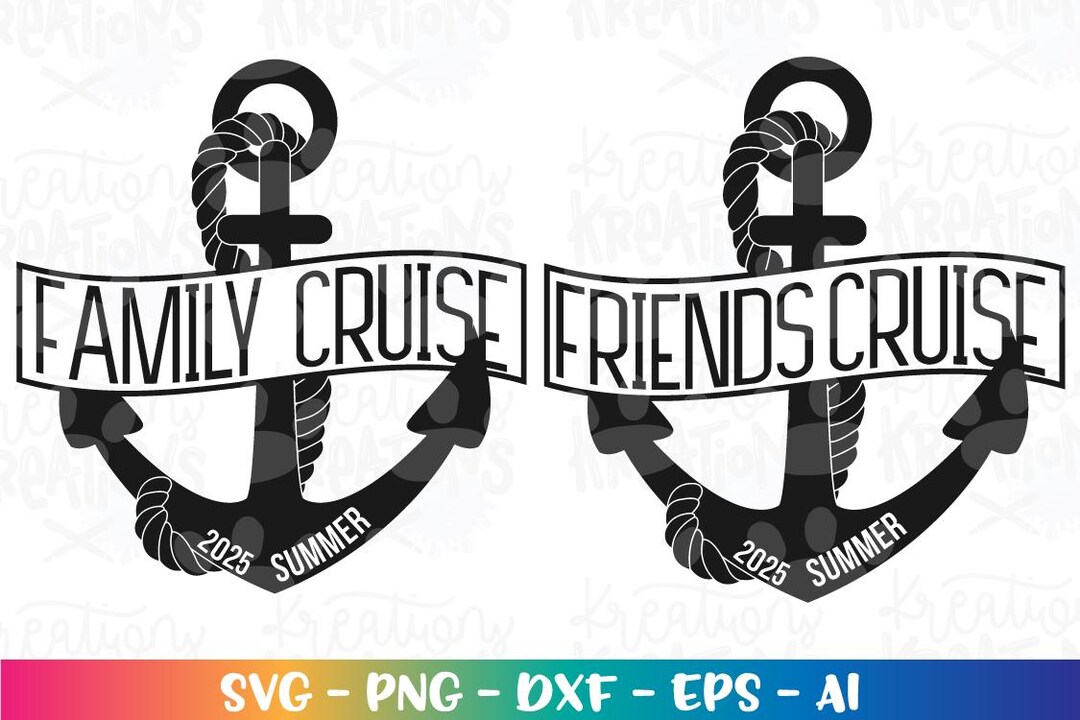 Family Cruise Svg Custom Family Name Svg Customized Anchor Svg Print ...