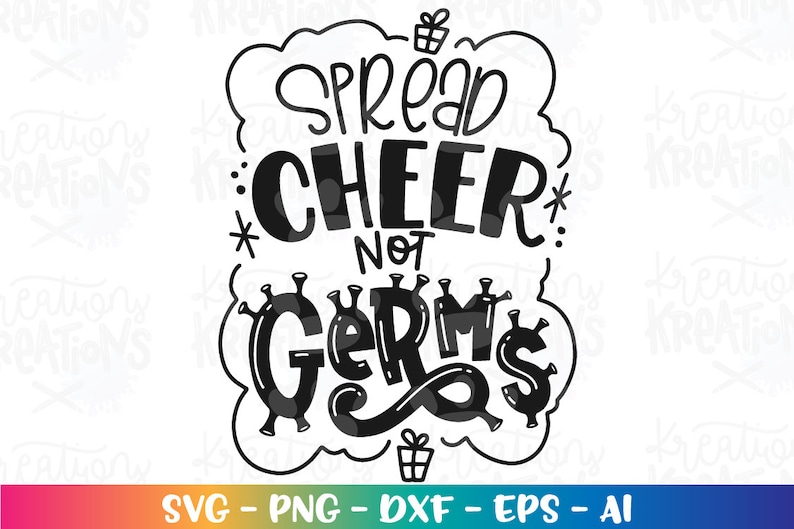 Spread Cheer Not Germs SVG Christmas Kids Wash Your Hands Soap - Etsy