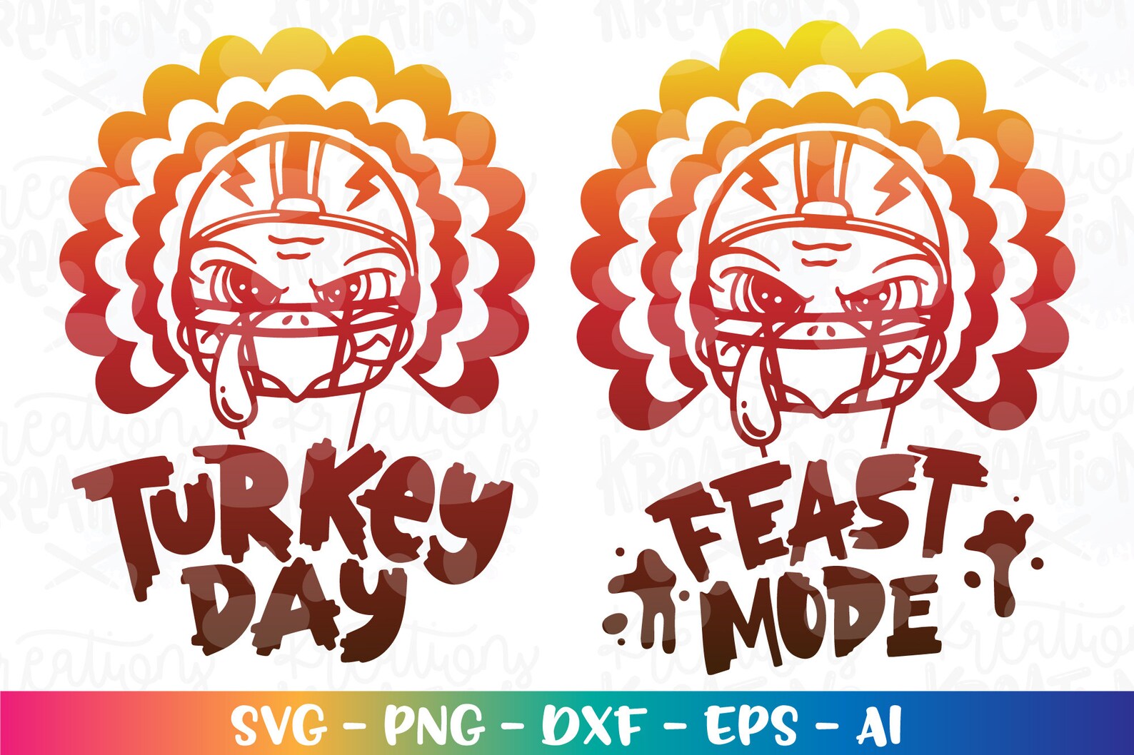 Thanksgiving Svg Turkey Day Svg Feast Mode Svg Turkey Football - Etsy