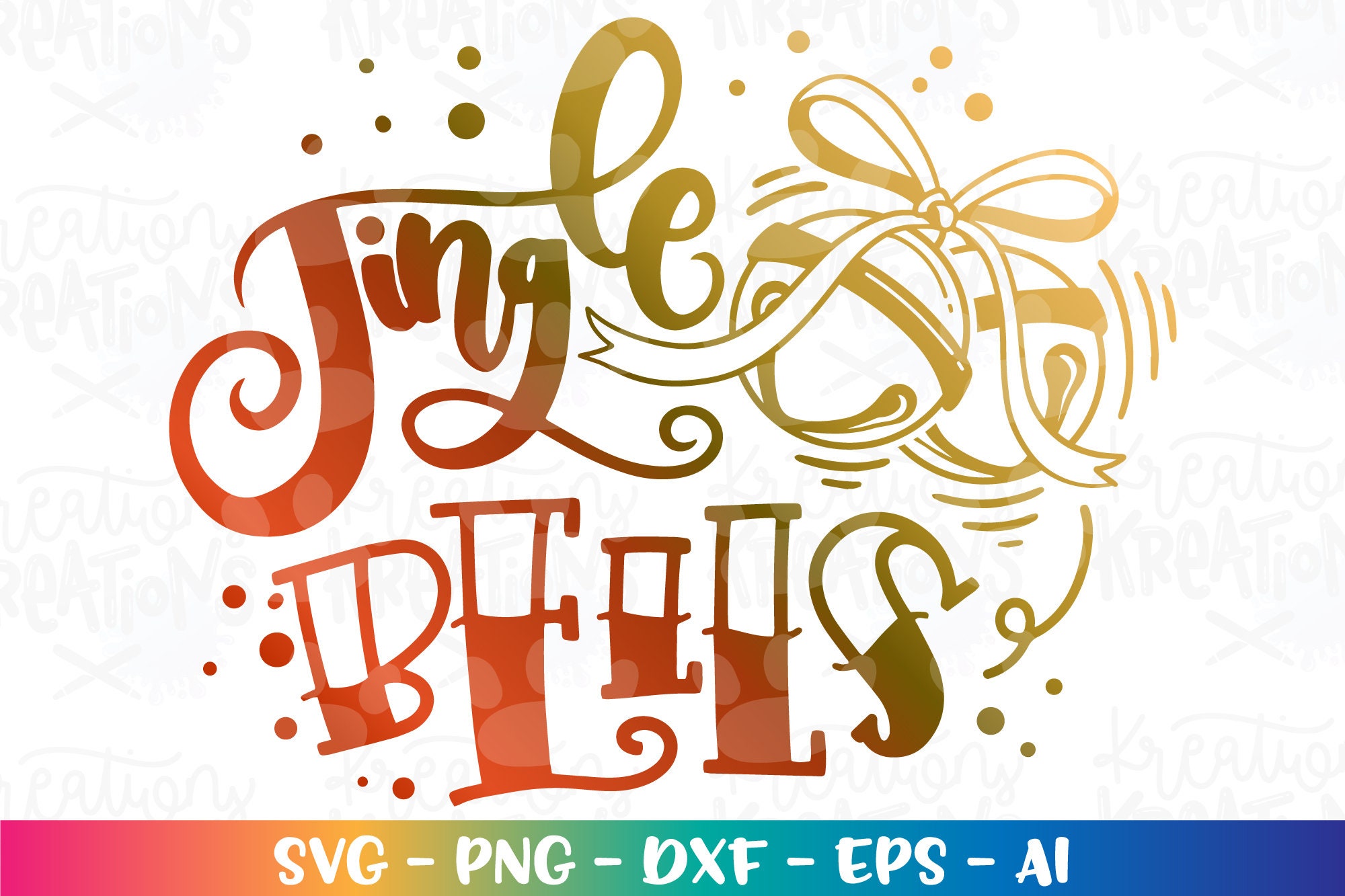 Jingle Bells Svg Dxf Eps Png Cut File Cricut