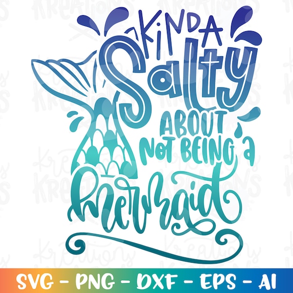 Always Salty Mermaid Svg - Etsy