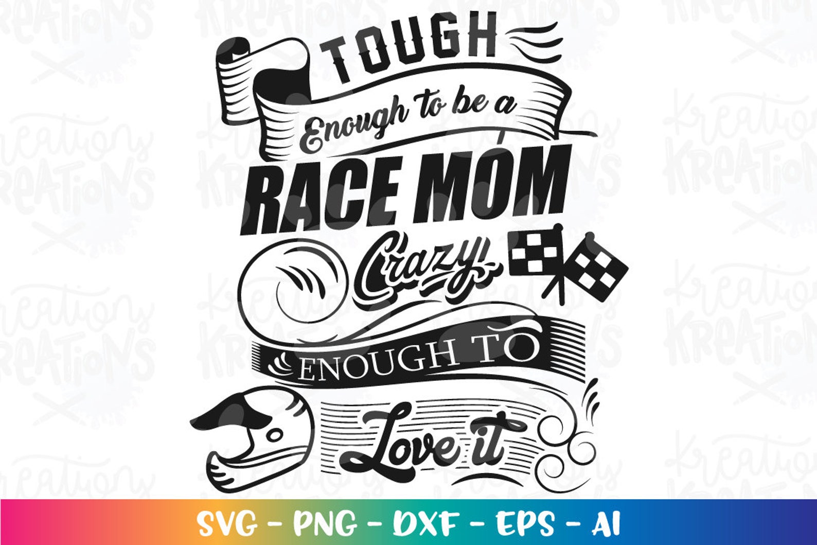 Race Mom SVG Tough Enough to Be a Race Mom Crazy Enough to - Etsy