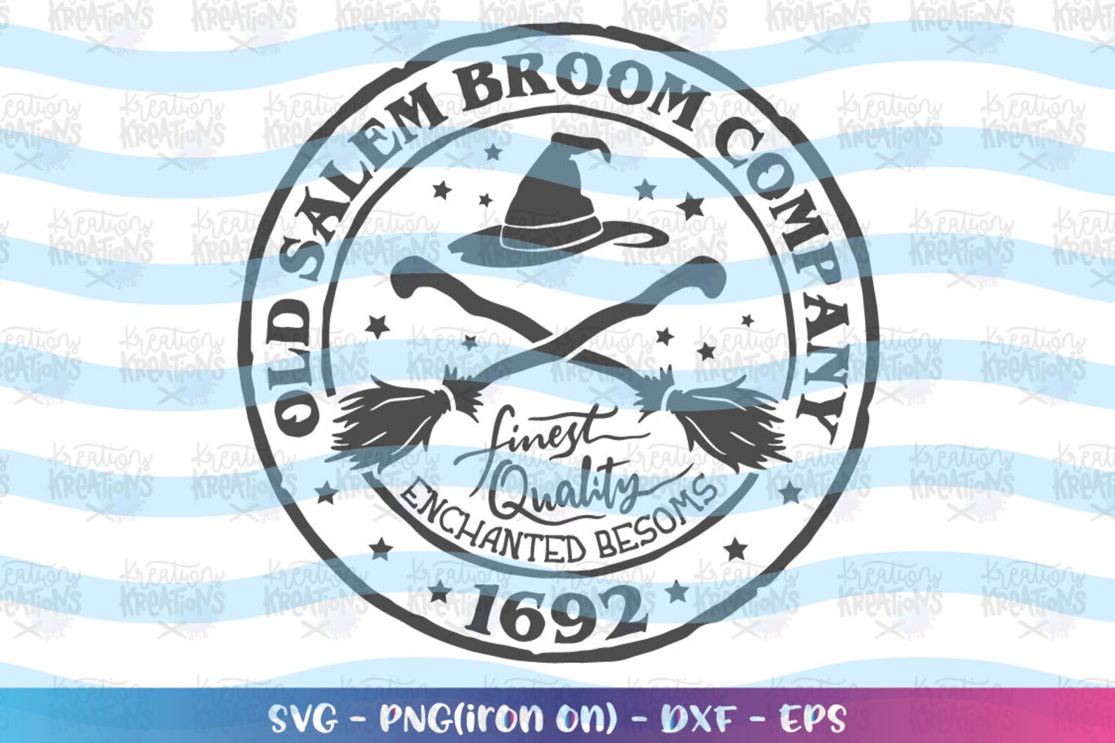 Hocus Pocus SVG Salem Witches Broom Enchanted Besoms Svg | Etsy