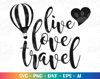 Travel Love Svg | Etsy