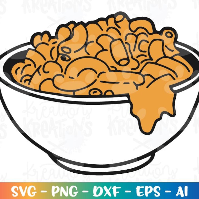 Macaroni and Cheese Clipart - Etsy