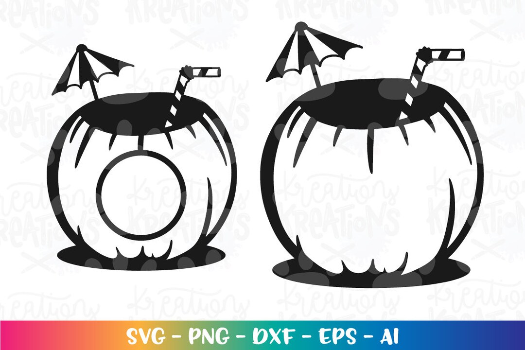 Summer Drink Svg Pina Colada Clipart Coconuts Beach Drink Svg Print ...