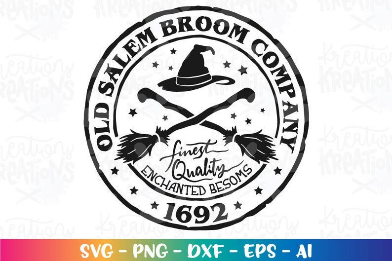 Hocus Pocus SVG Salem Witches Broom Enchanted Besoms Svg Halloween Svg ...