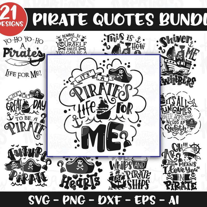 Pirate Cricut Designs - Etsy