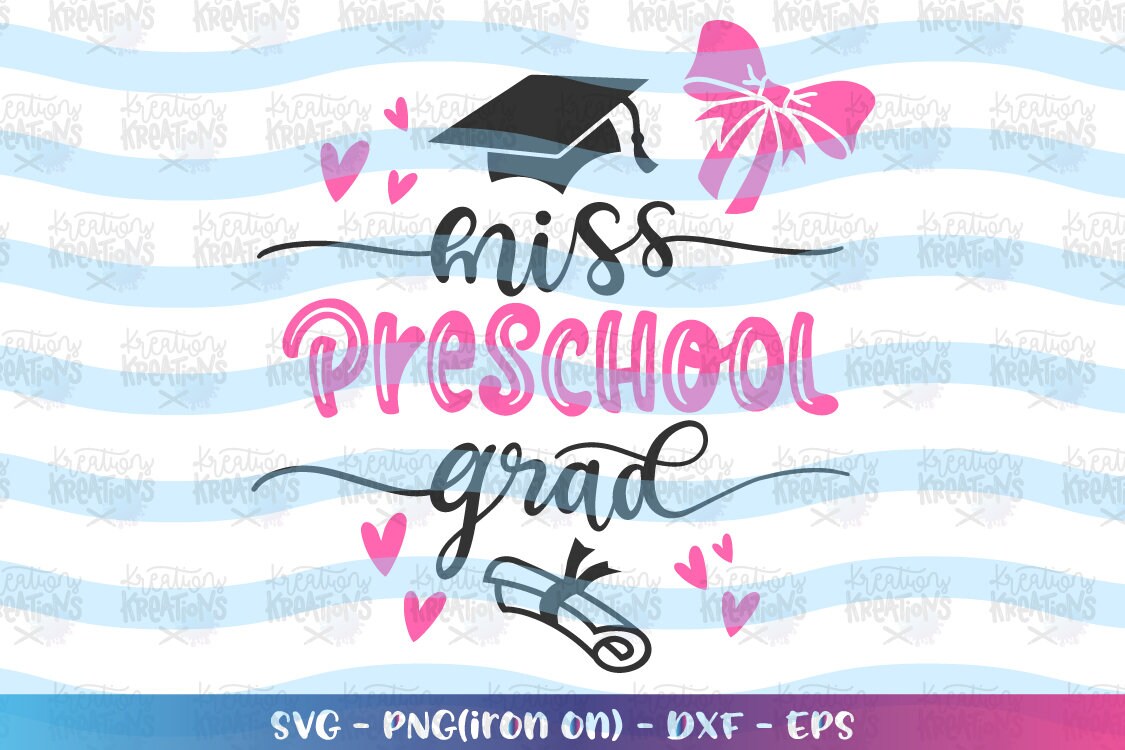 Graduación svg Miss Preescolar Grad svg Niña en edad - Etsy México