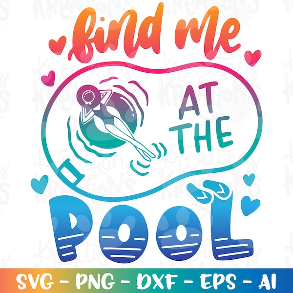 Pool Svg - Etsy