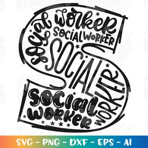 Social Worker SVG Social Workers Back to School Helpers Svg Print Cut ...