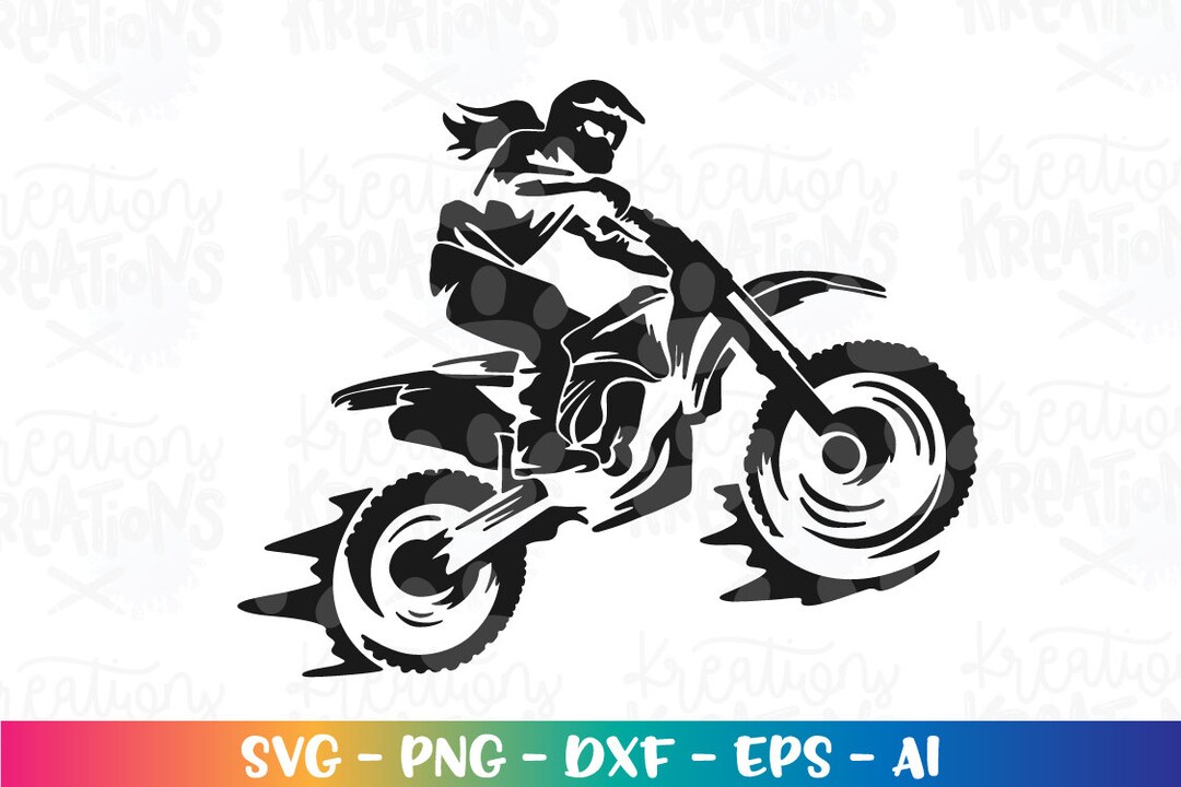 Dirt Bike Girl Clipart Svg Clipart Motocross Svg Braap Iron on Print ...
