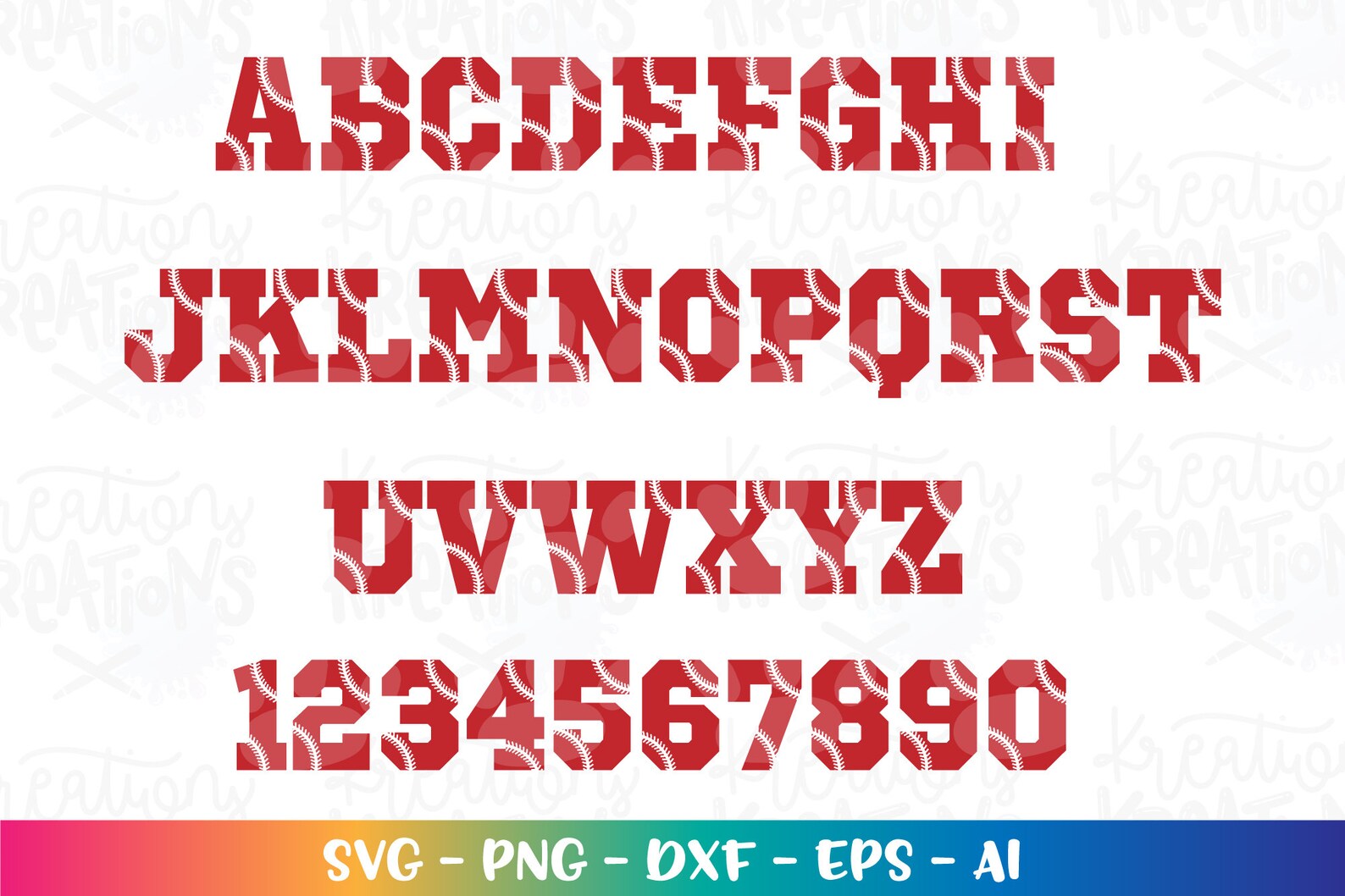 Fuente de béisbol Alfabeto svg Letras y números de béisbol SVG cortar ...