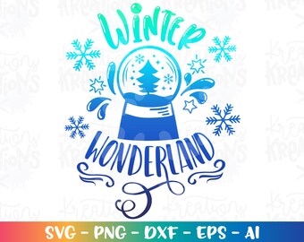 Winter Wonderland SVG DXF Png Eps Jpg Winter Christmas - Etsy