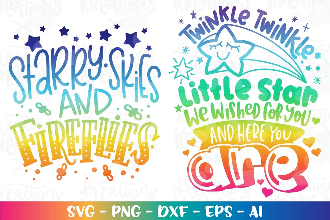 Newborn Svg Twinkle Twinkle Little Star We Wished for You Svg Starry ...
