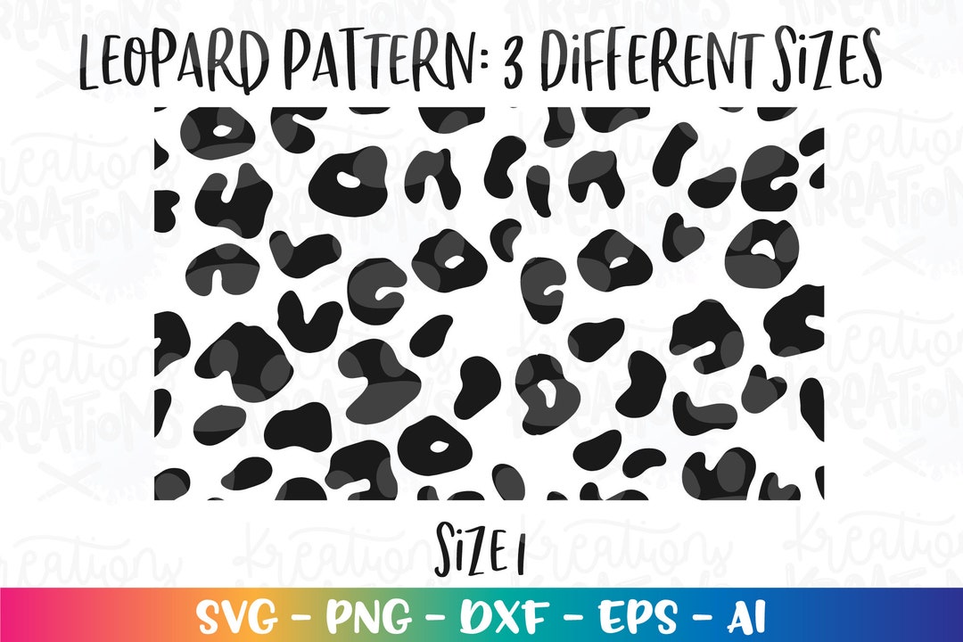 Leopard Print Pattern SVG Animal Pattern Leopard Patterns Cute Simple ...