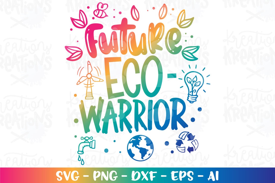 Future Eco-warrior SVG Conservationist Baby Kids Green Print Shirt ...