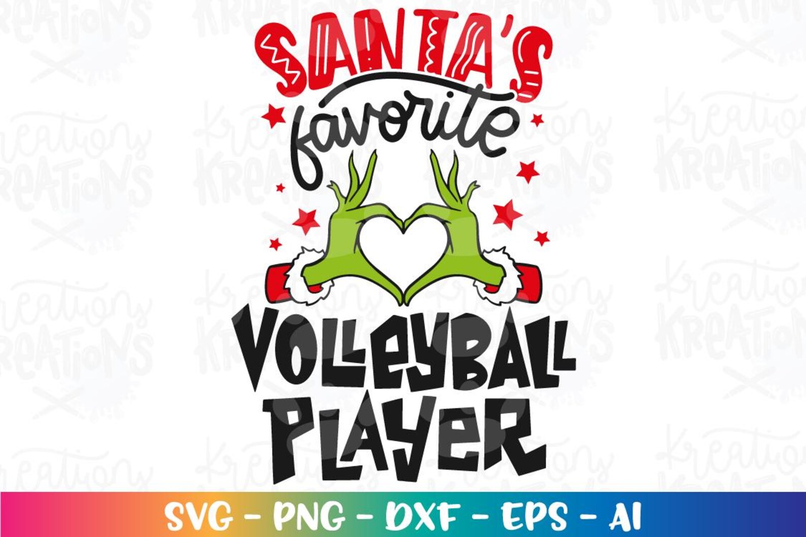 Santa's Favorite Volleyball Player SVG Christmas Quotes Print Iron on ...