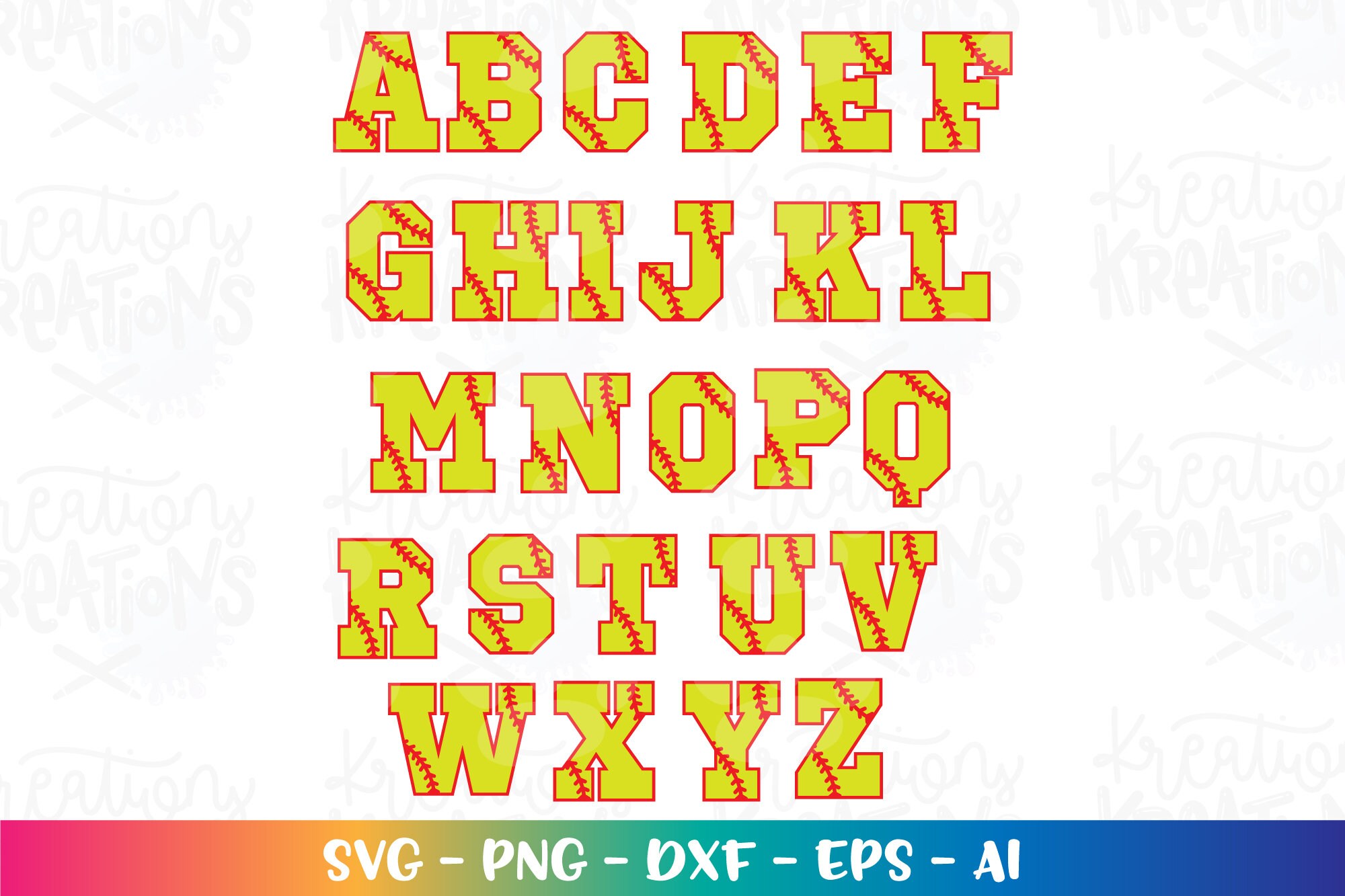 Softball Alphabet Svg Softball Font Svg Baseball Alphabet SVG - Etsy