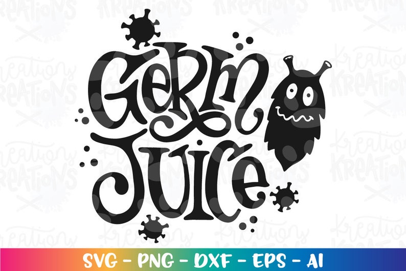 Germ Juice Svg Hand Wash Sanytizer Soap Label Decal Cute Color - Etsy