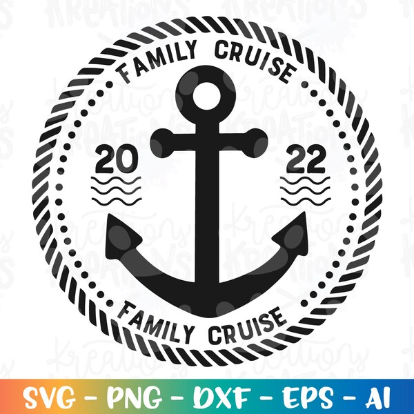 Rope Circle and Anchor Svg - Etsy