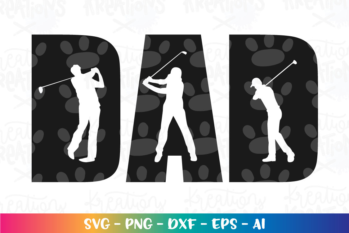 Dad Golf SVG Father's Day Gift Shirt Svg Golf Decal Print - Etsy