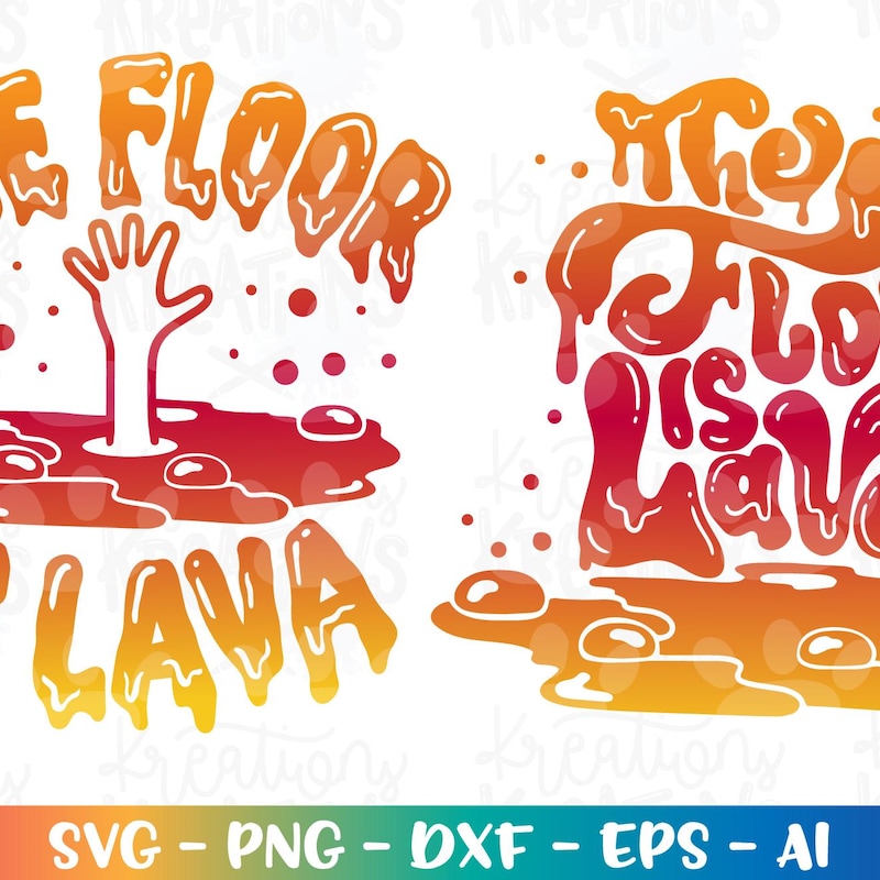 Floor is Lava Printables - Etsy