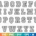 Chevron Font Alphabet Svg Zigzag Letters and Numbers SVG Cut Cutting ...