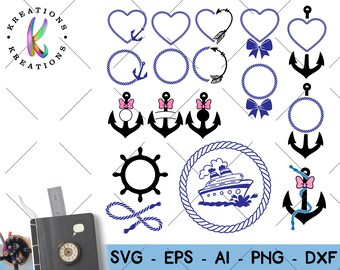 Cruise ship monogram | Etsy