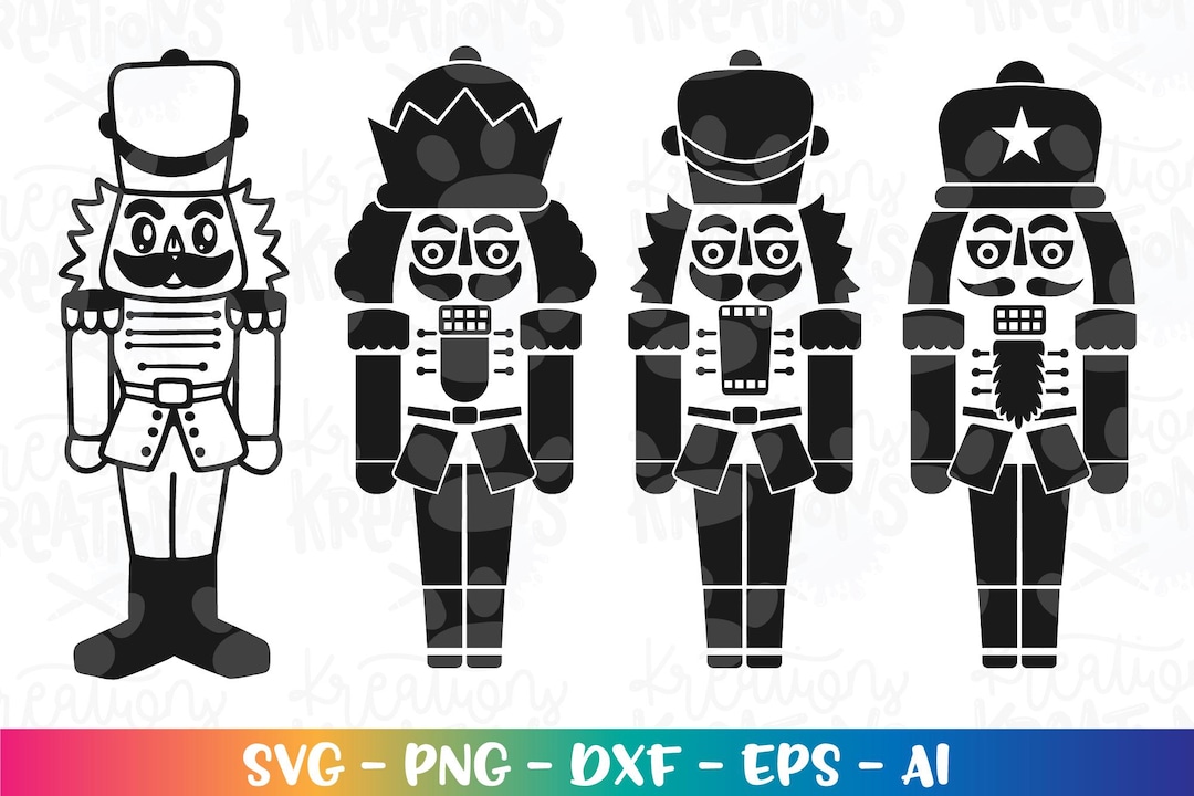 Nutcracker Clipart Svg Merry Christmas Nutcracker Cute Kids Print Iron ...