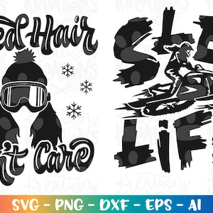 Sled Life! Svg Clipart Snow Mobile Girl Winter Svg Snowmobile Christmas ...