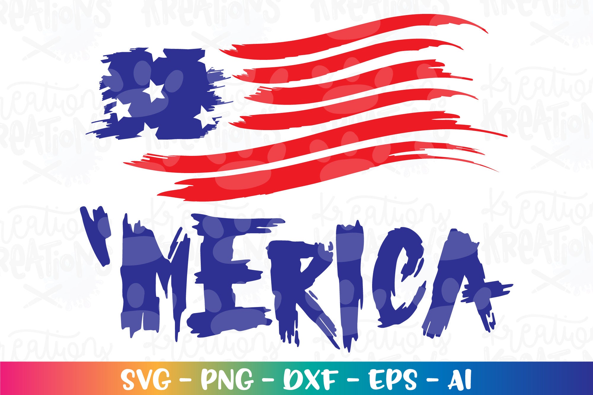 Merica Svg American Flag Svg Usa Flag Distressed Svg Patriotic | Etsy