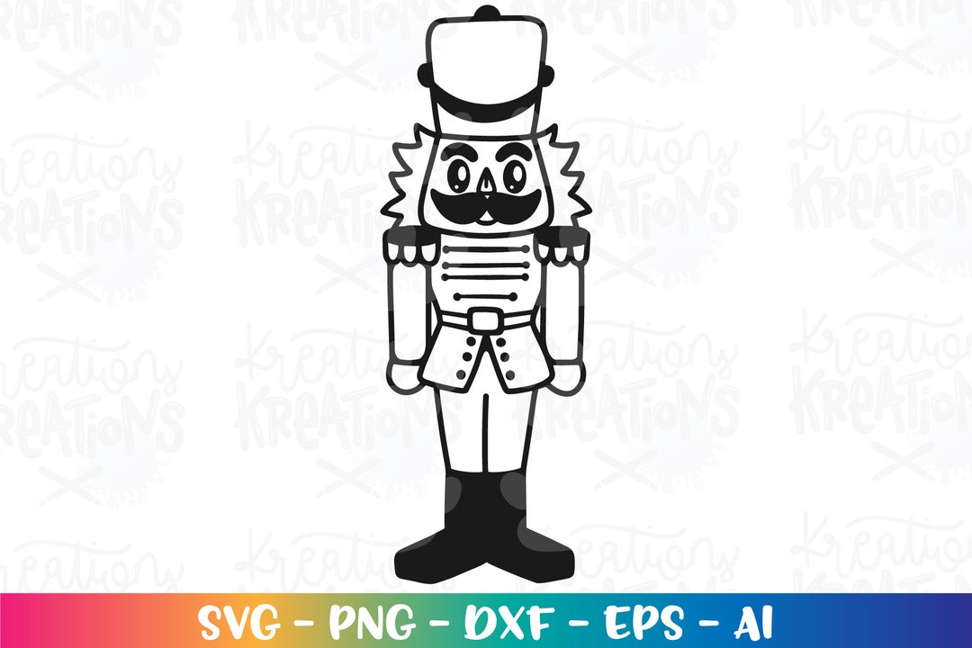 Nutcracker Clipart Svg Merry Christmas Nutcracker Cute Kids Print Iron ...
