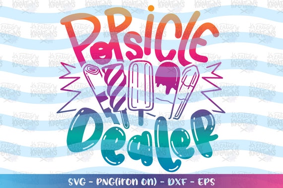 Distribuidor de paletas svg Helado svg Paleta clipart verano | Etsy