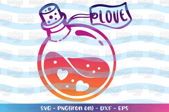 Love Potion SVG Valentine's Day Love Bottle Shirt Print | Etsy