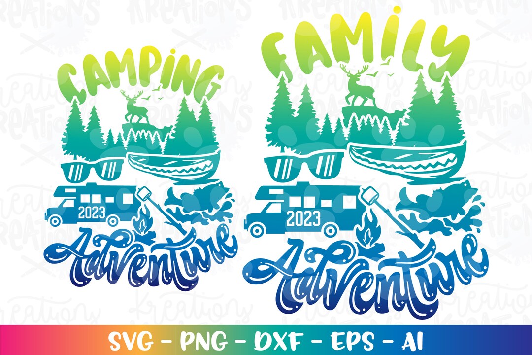 Family Adventure Camping SVG Customize Family 2023 RV - Etsy