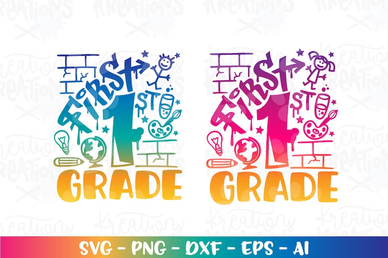 Back to School Bundle Svg Kindergarten Pre-k 1st to 10th Grade - Etsy