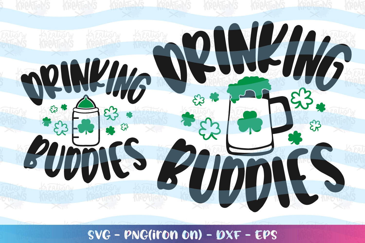 Drinking Buddies Svg Beer Baby Bottle St.patrick's Day Dad | Etsy