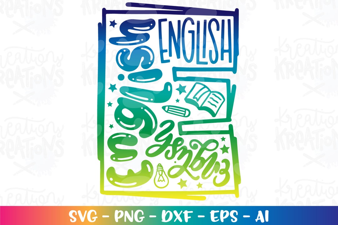 English Teacher Letter E SVG English Class Learning Quotes Book Sayings ...