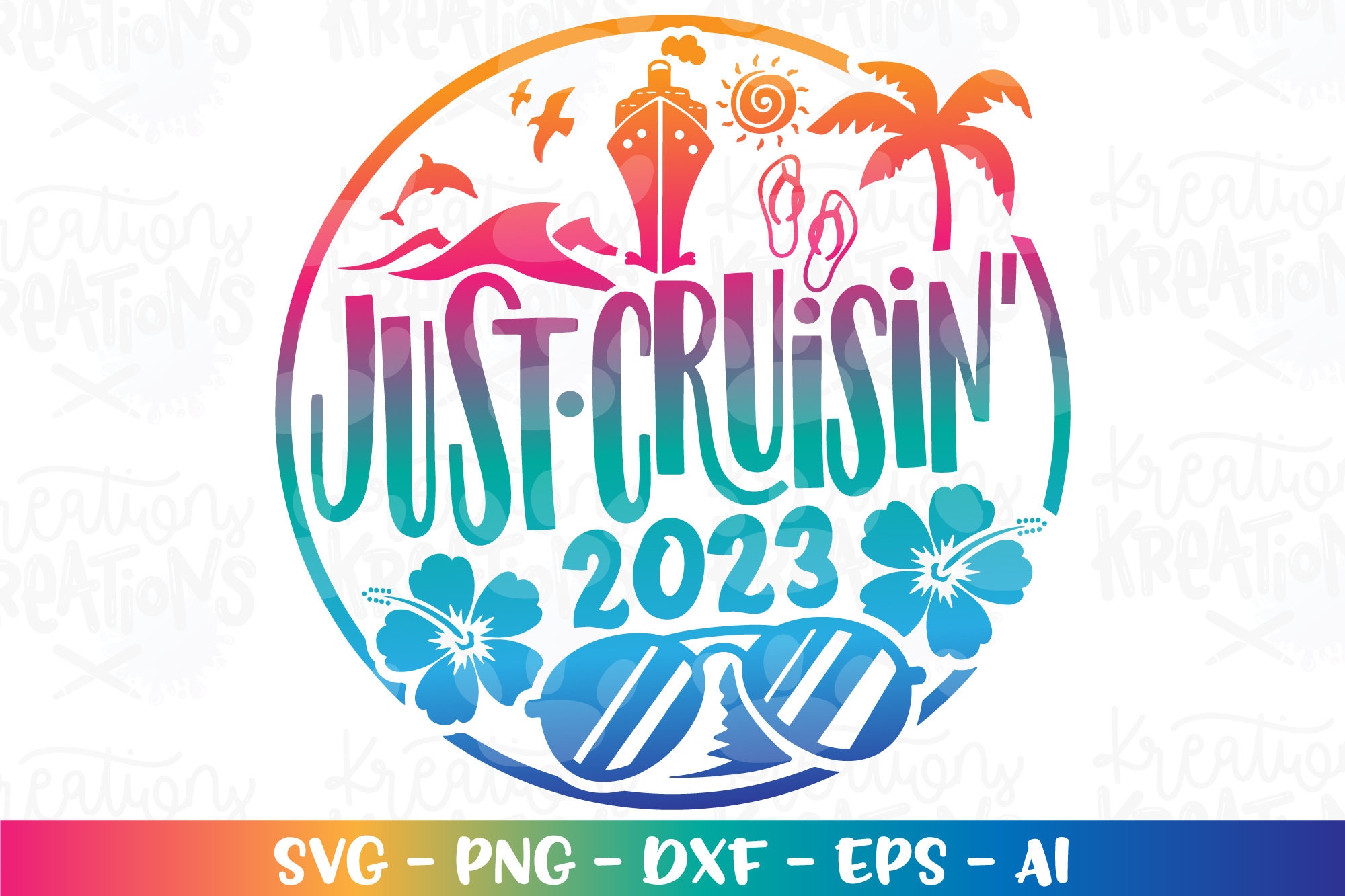 Cruise Ship Svg Just Cruisin' Emblem Cruise Shirt Print - Etsy UK
