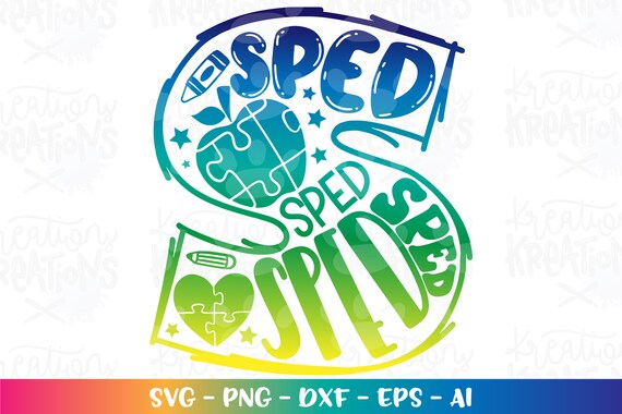 Back to School svg Special Education SPED Special needs | Etsy