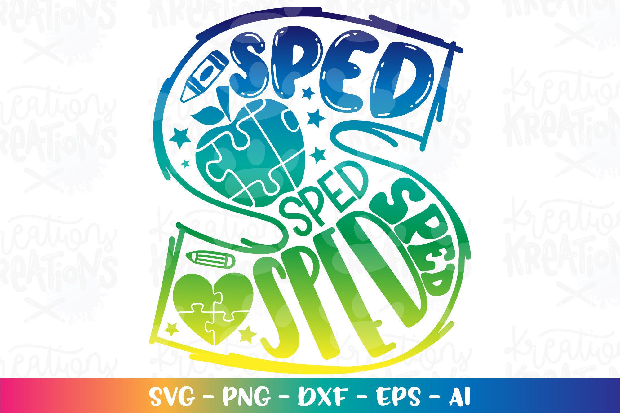 Back to School svg Special Education SPED Special needs | Etsy